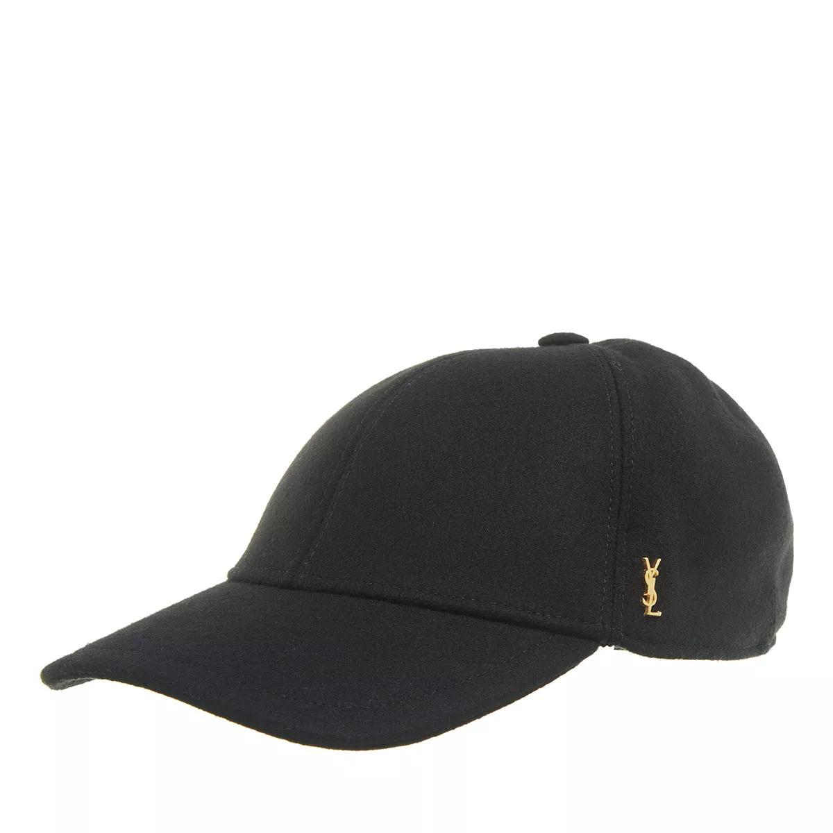 Saint Laurent Cassandre Baseball Cap Black | Honkbalpet