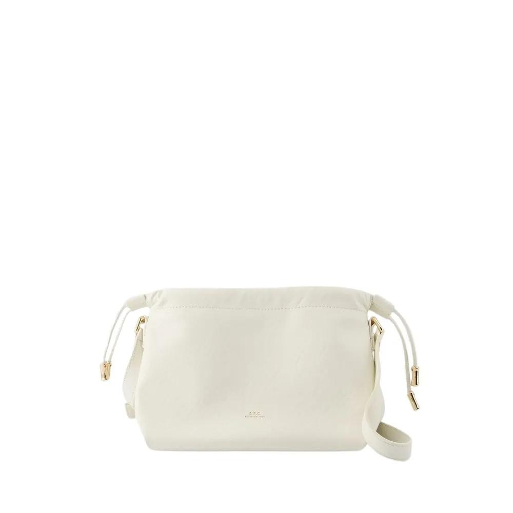 A.P.C. Ninon Mini Crossbody - Synthetic Leather - White White | Schultertasche