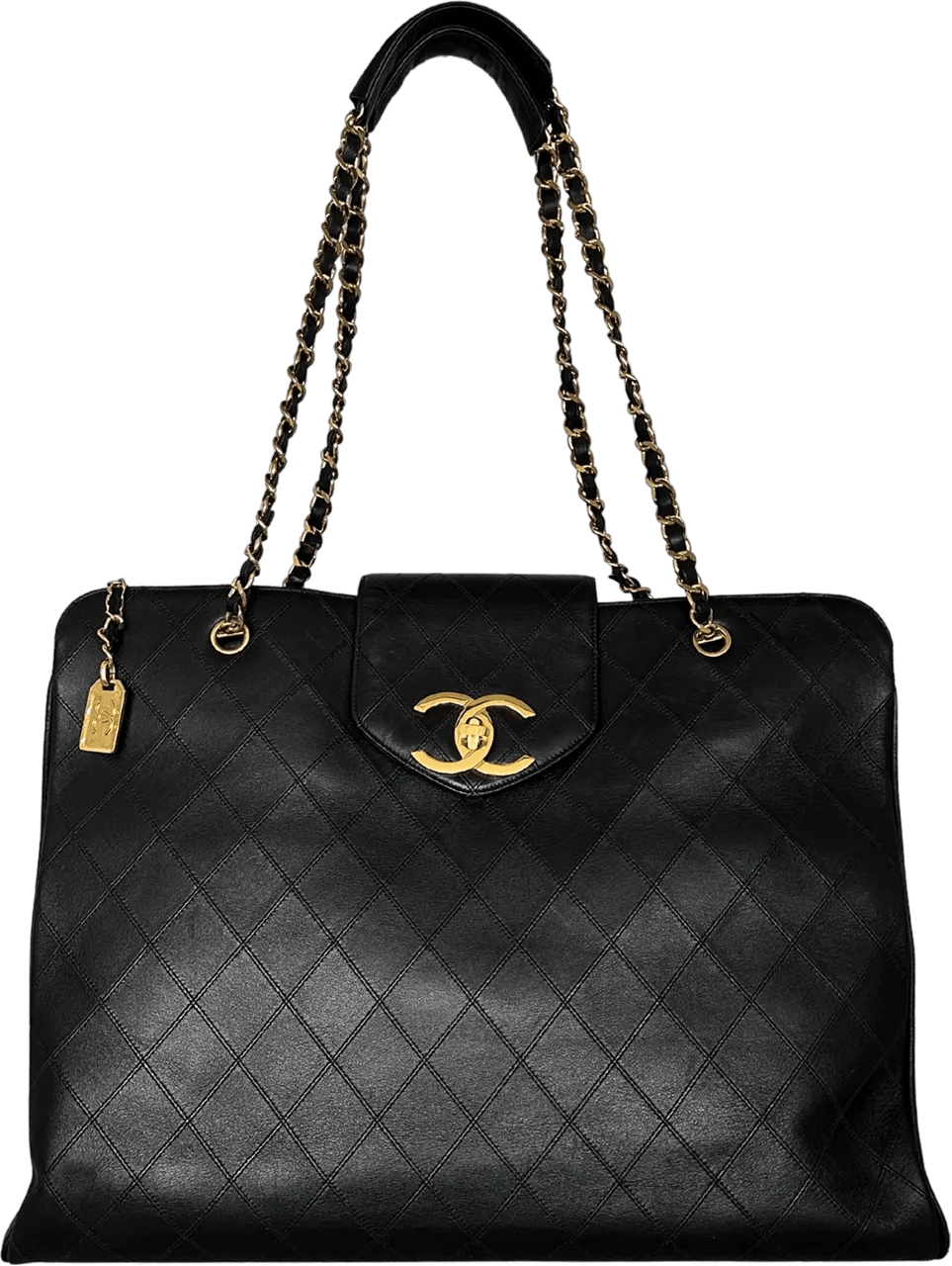 Pre-Loved Chanel Weekender | Chanel Supermodel Weekender leather black ...