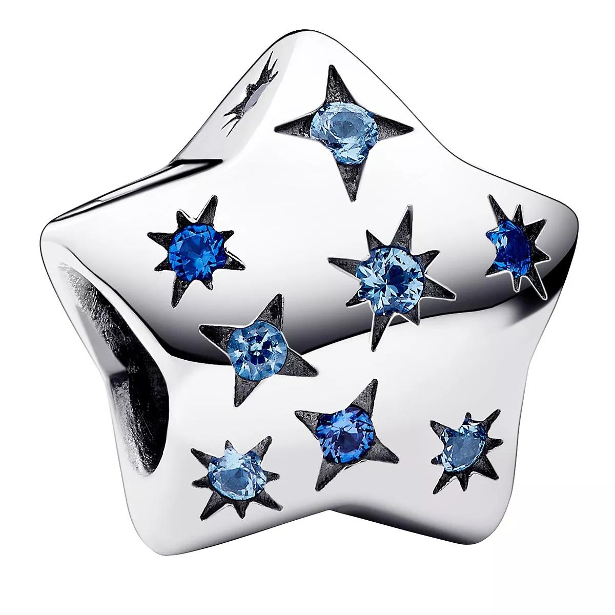Pandora Star sterling silver charm with stellar blue, icyc Blue | Pendentif