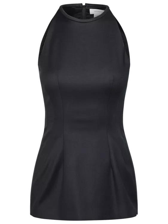 Sportmax Addi' Black Cotton Blend Top Black