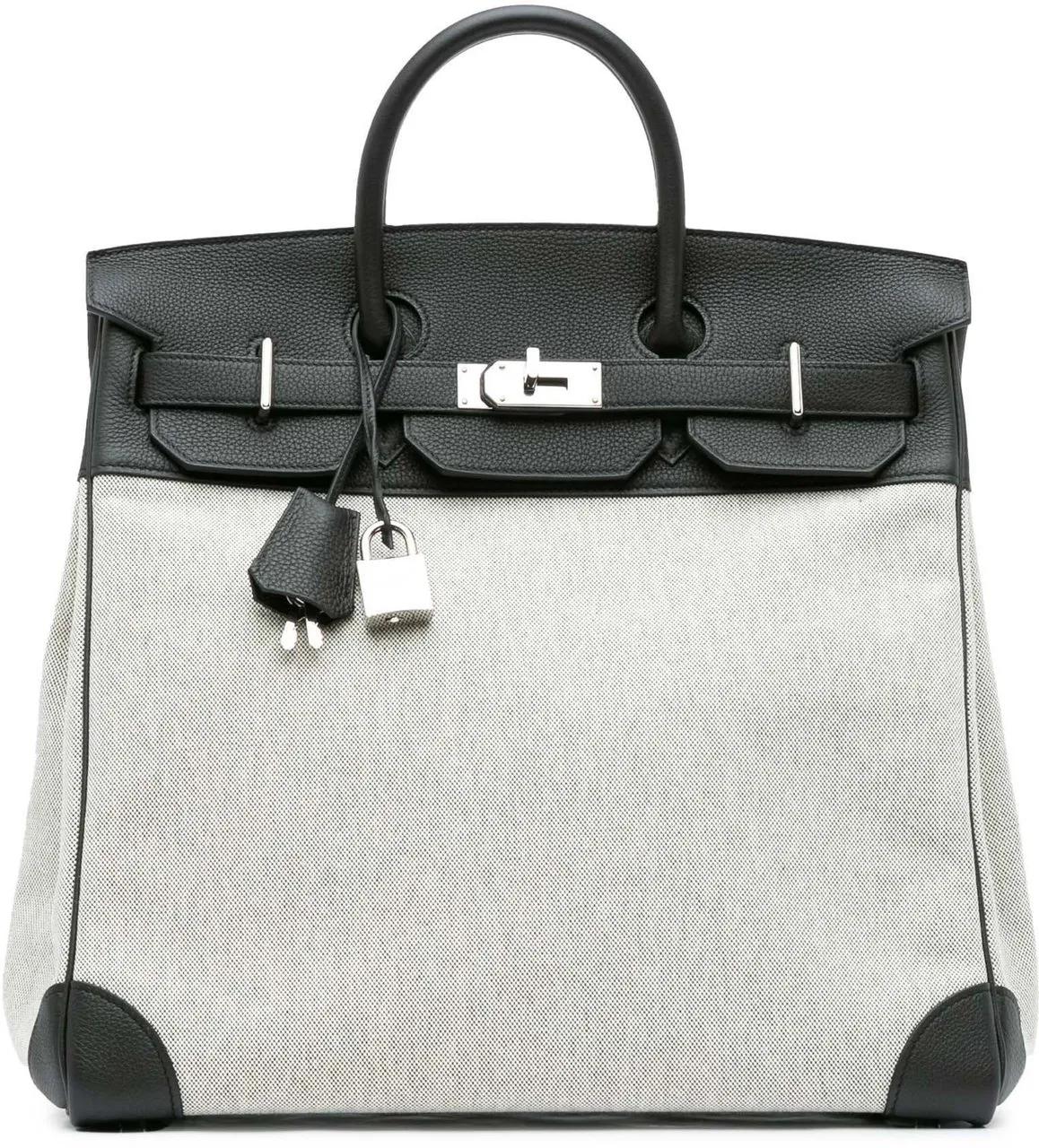 Hermès Criss Cross Toile and Evercolor HAC Birkin 40 braun | Tote