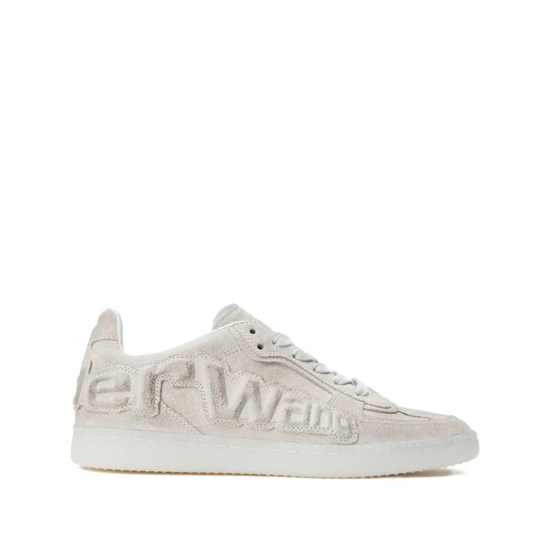 Alexander Wang Low-Top Vitello Sneakers With Textured Finish White ...