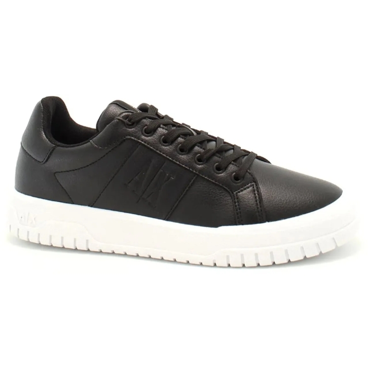Armani exchange black sneakers store