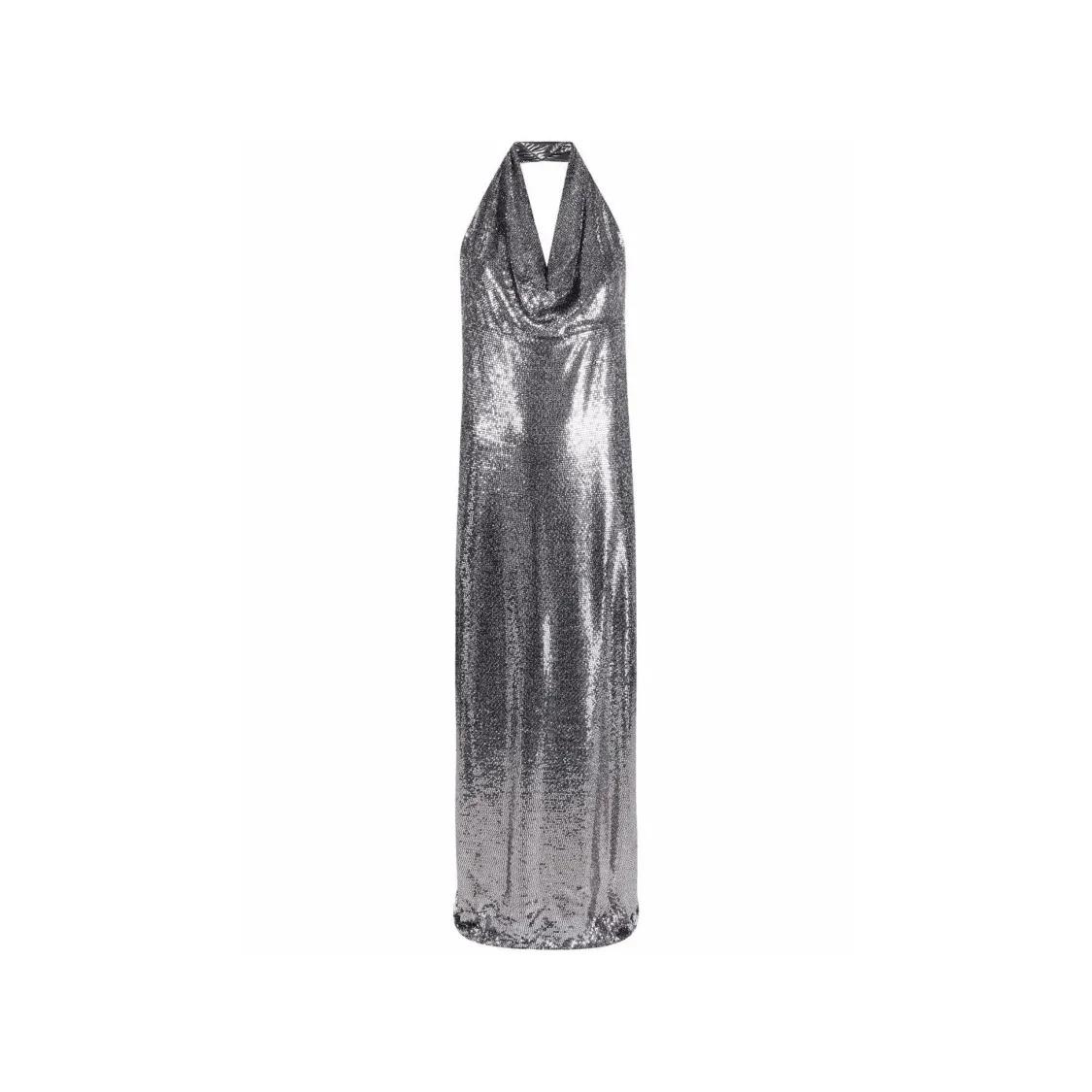 Blanca Vita Sequin-Embellished Long Dress Grey