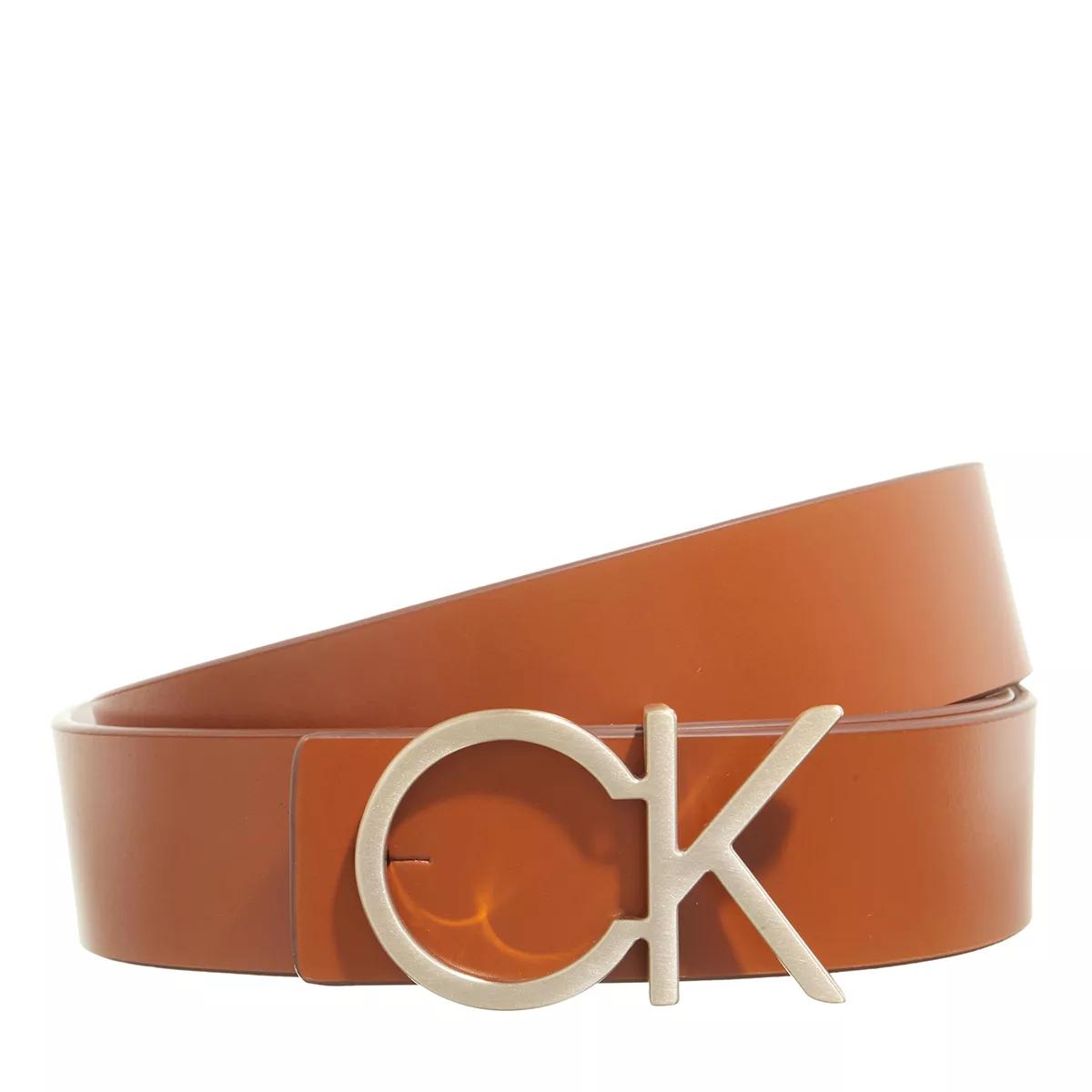 Calvin Klein Re Lock Ck Rev Belt 30Mm Cognac/ Marshmallow | Omkeerbare Riem