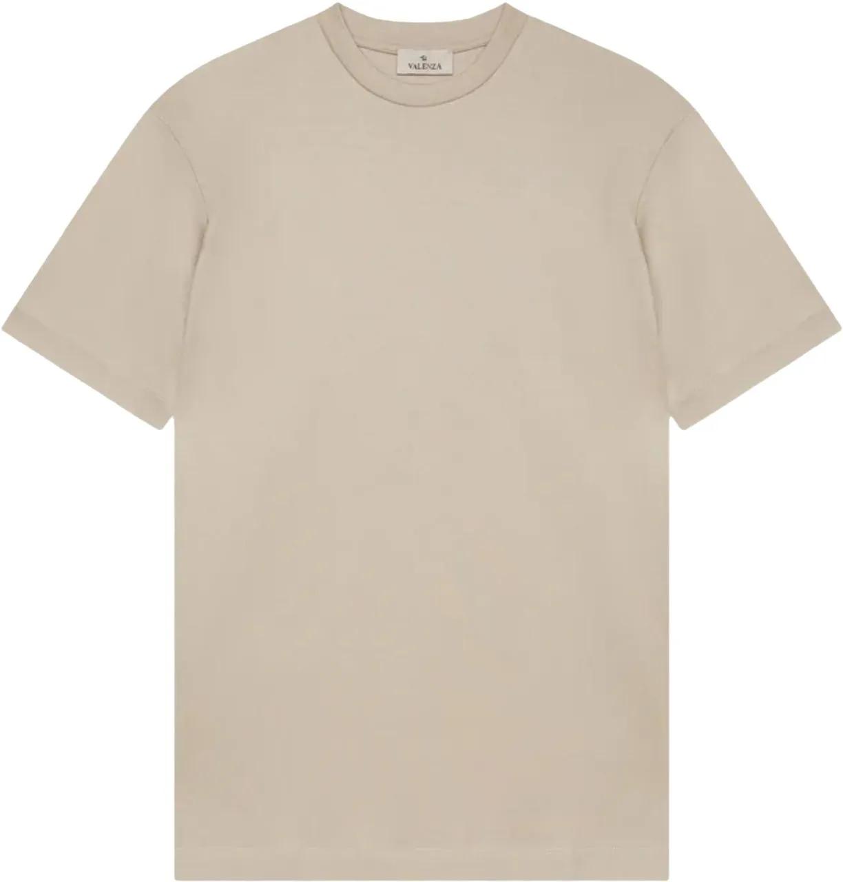 VALENZA Valenza Interlock Supima T-shirts Beige 1001 beige | T-Shirt