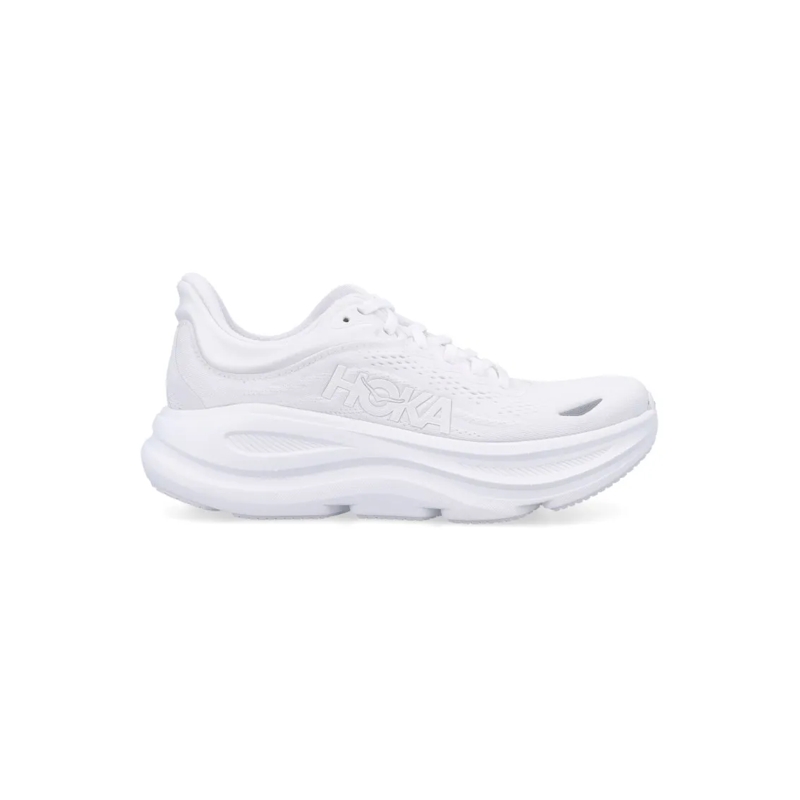 Hoka Bondi 9 Cushioned White Mesh Sneakers White | Lage-top sneaker