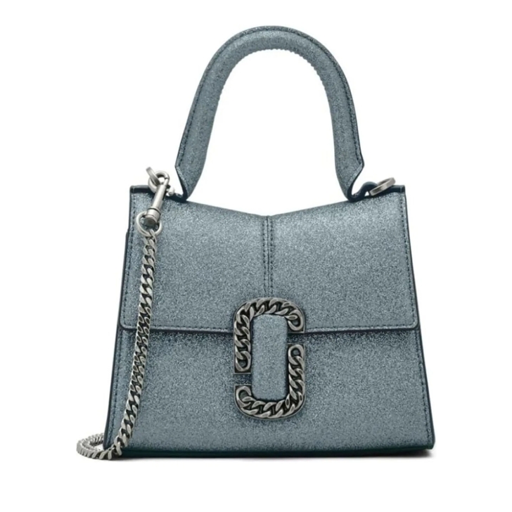 Marc Jacobs The Galactic Glitter St Marc Top Handle Bag silber Fourre tout