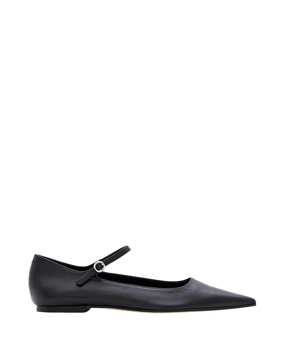 Aeydē Cleo Nappa Leather Black Black | Ballerina