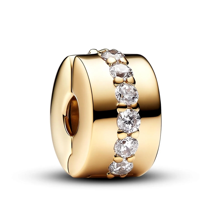 Pandora Clear Sparkling Row Clip Charm Clear Anhanger