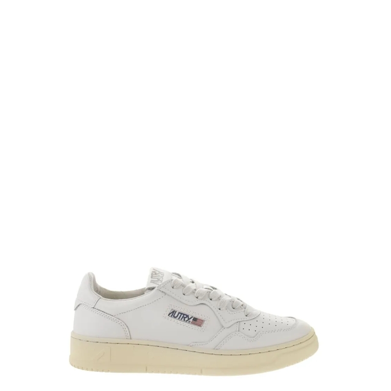 Autry International Medalist Low - Leather Sneakers White | Low-Top-Sneaker