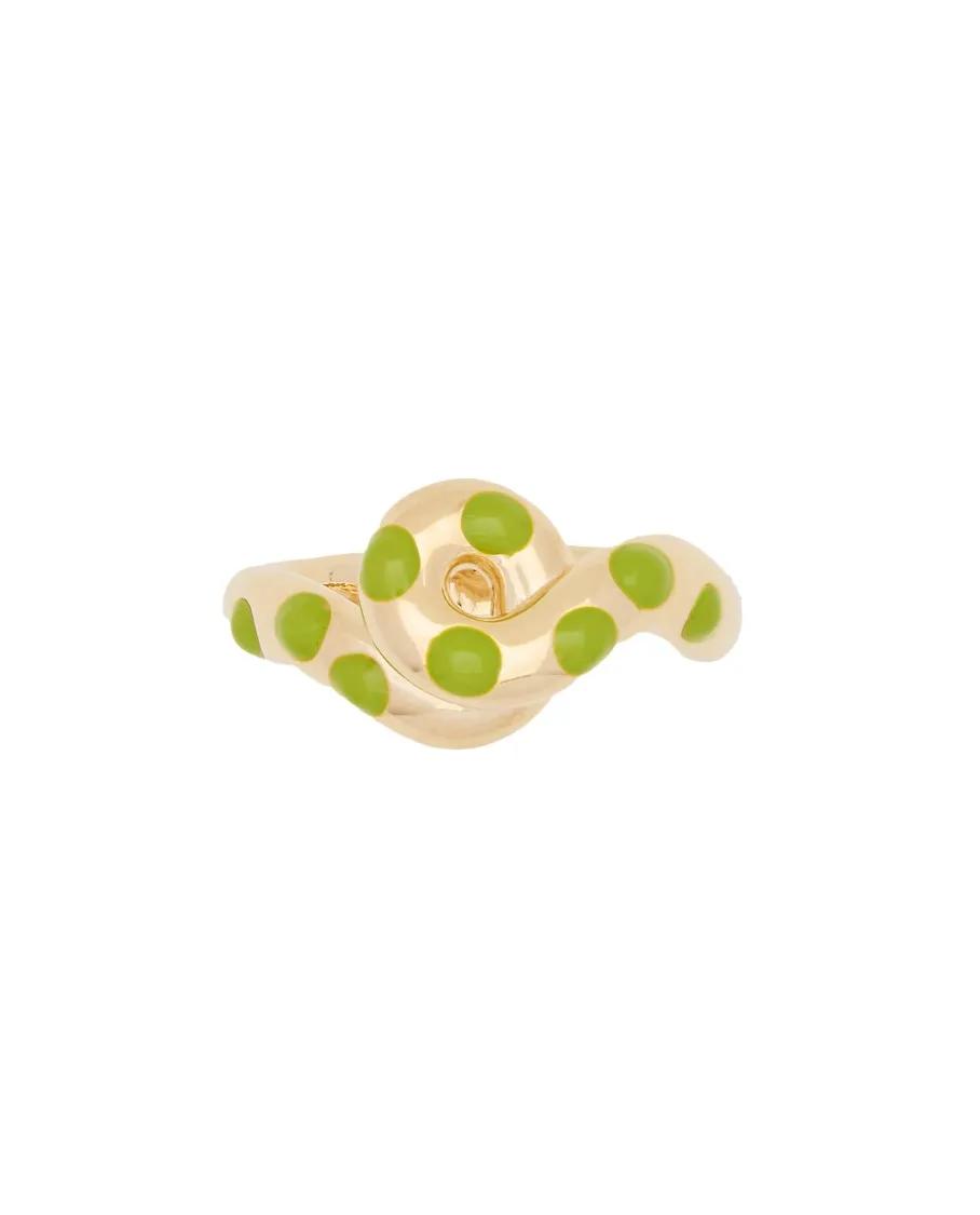 Bea Bongiasca Chonky Wave Polka Dots Ring Gold | Bague
