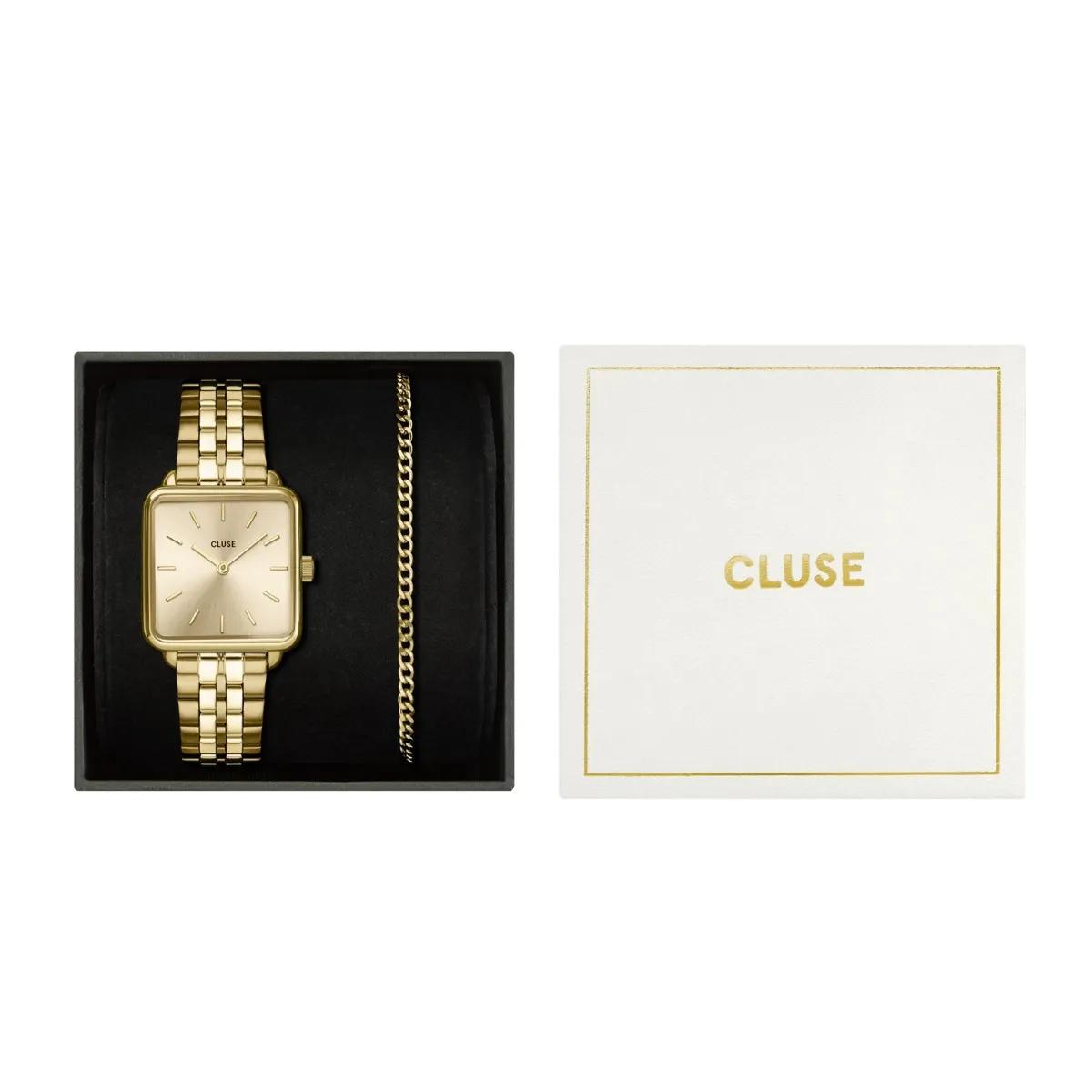CLUSE Gift Set Uhr Gold | Chronograph