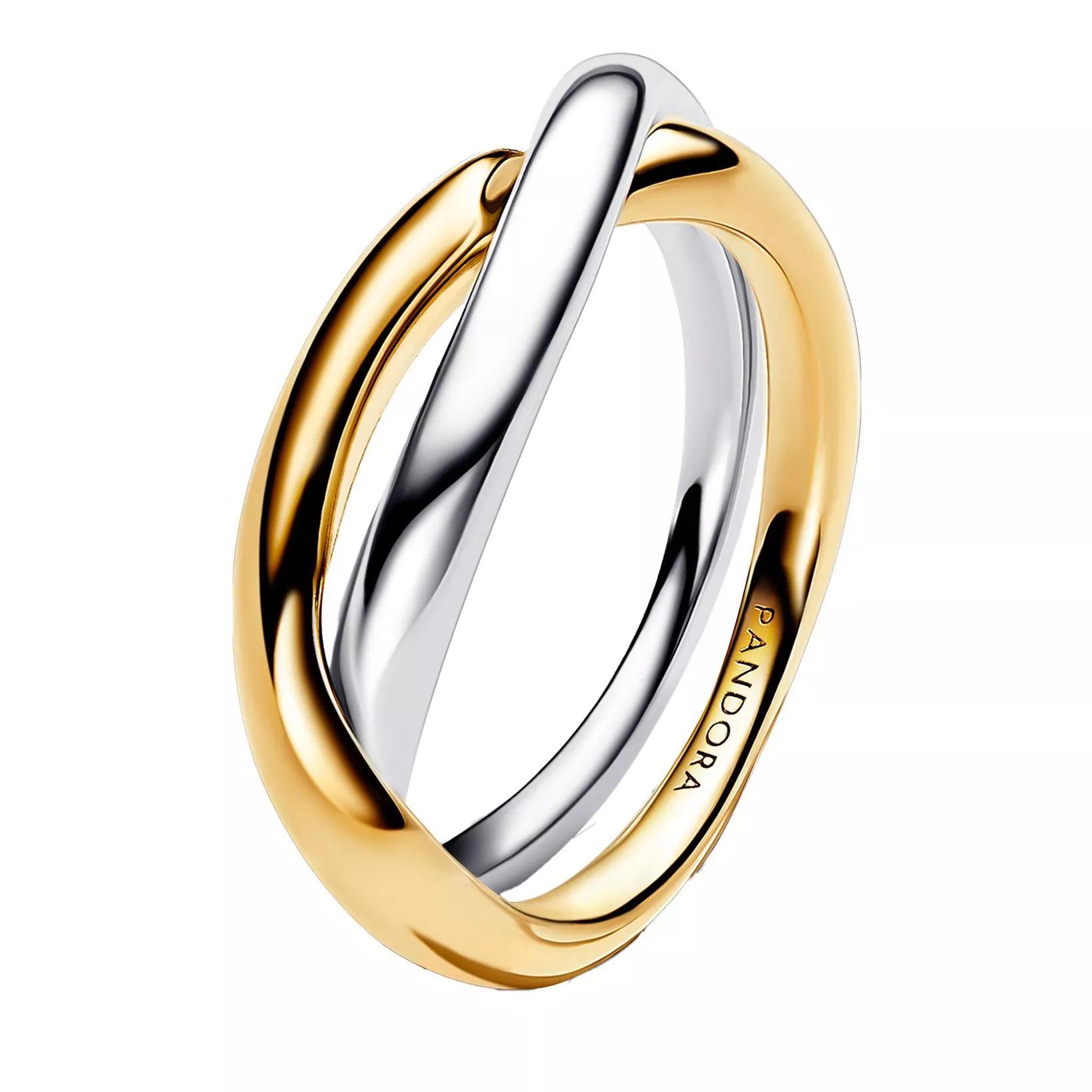 Pandora Bicolor Verschlungene Bänder Ring Gold, Silber | Ring