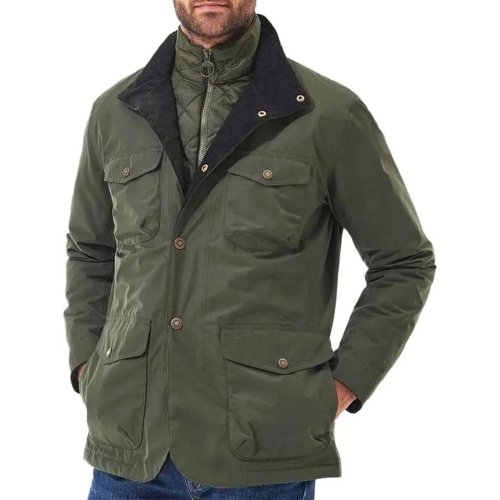 Green barbour jacket store