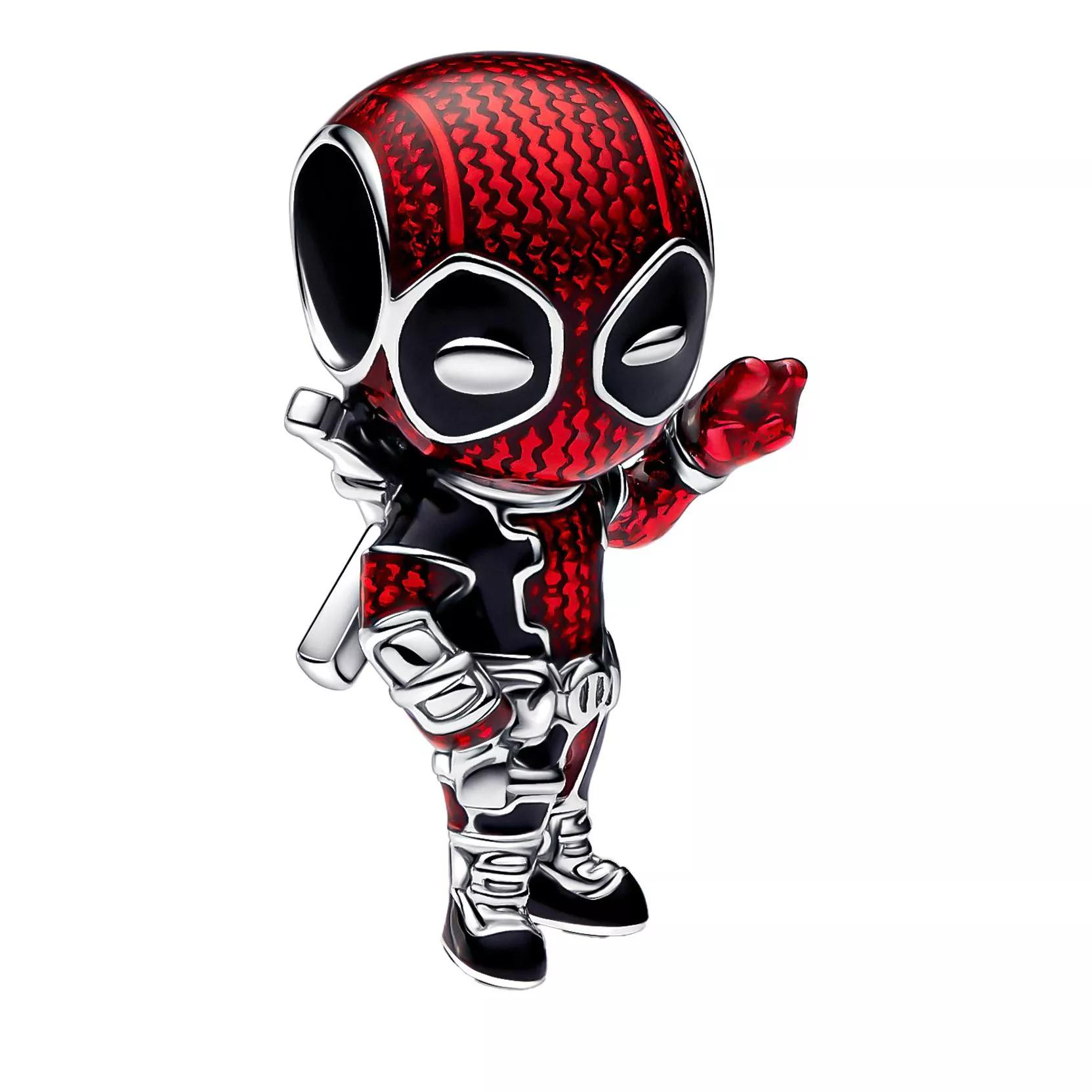 Pandora Marvel Deadpool sterling silver charm with enamel Red | Pendentif