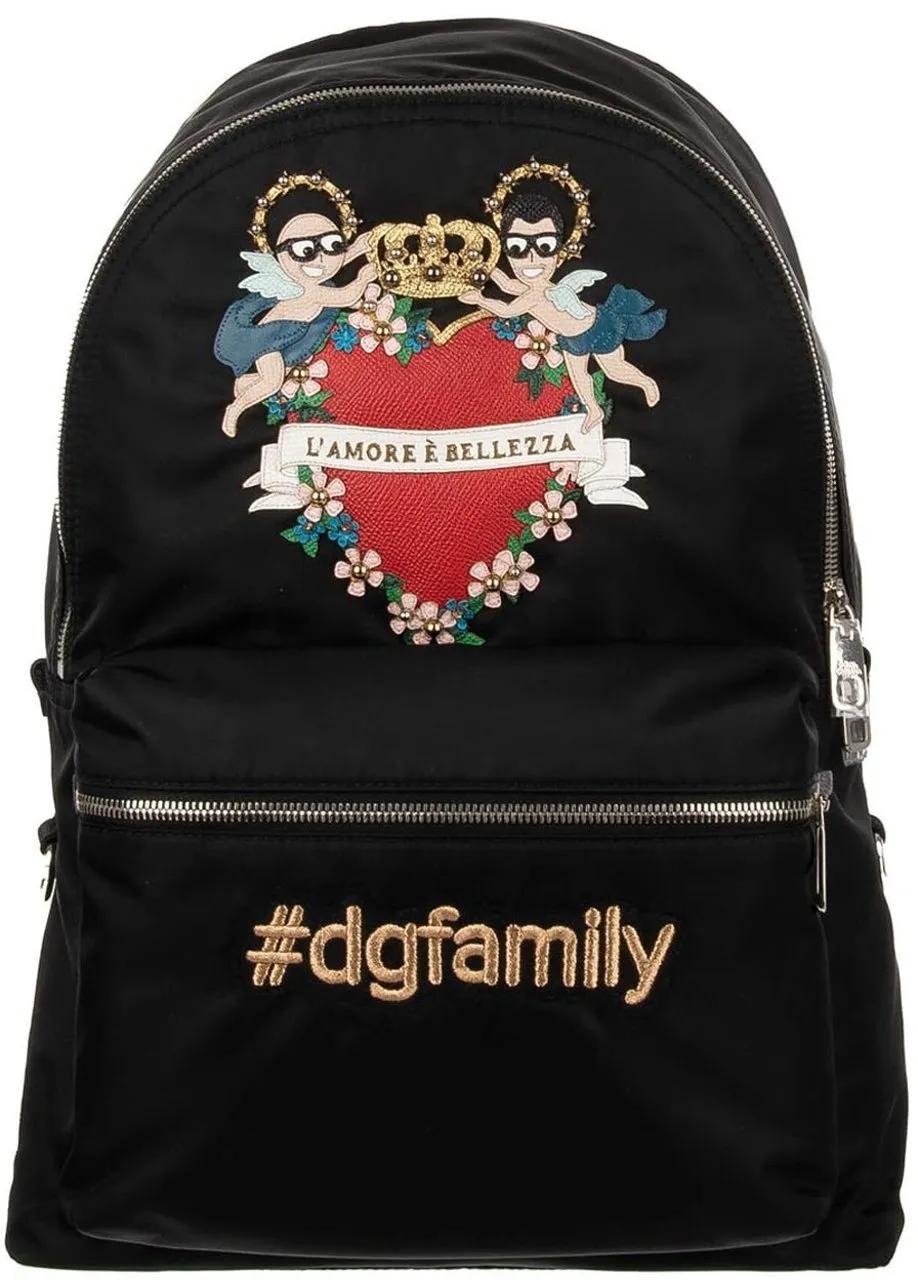 Dolce&Gabbana Dolce & Gabbana Family Patch Backpack schwarz | Rucksack