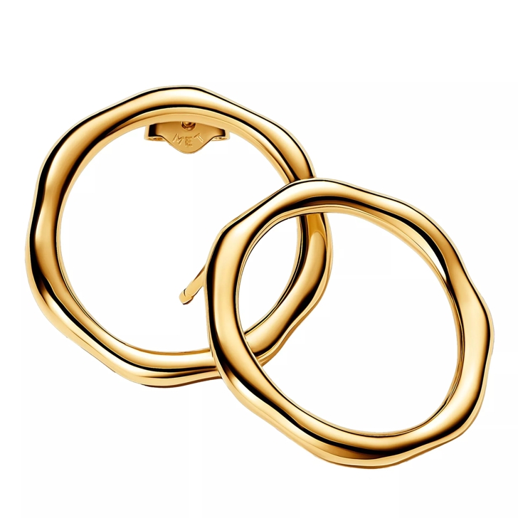 14k Gold plated stud earrings Golden Ohrstecker