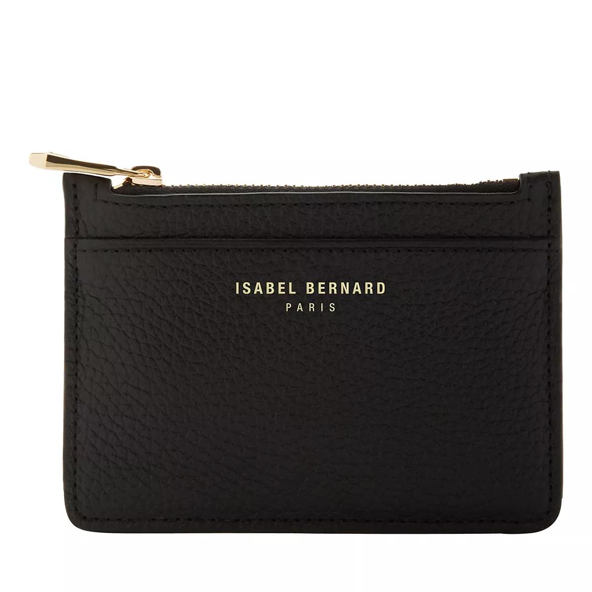 Isabel Bernard Honoré Aveline Black Calfskin Leather Card Holder ...