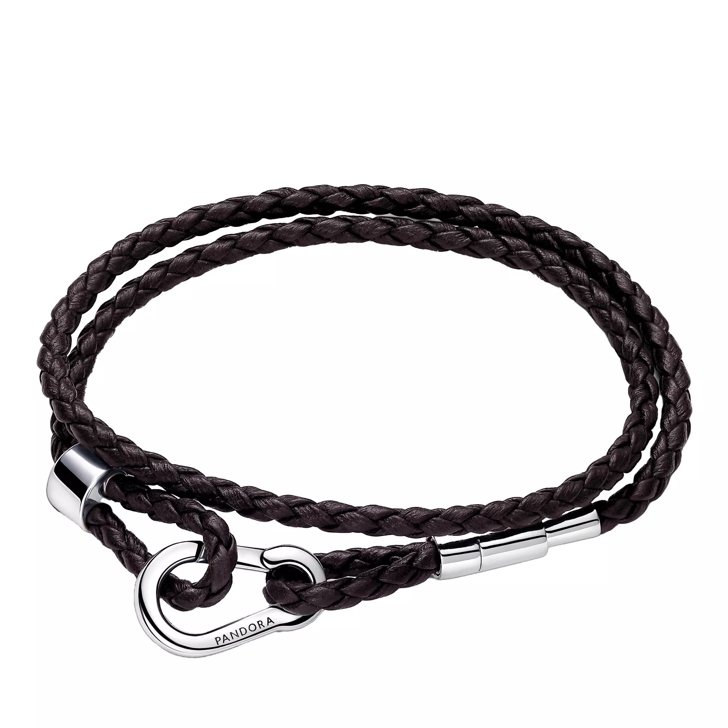 Brown leather bracelet store
