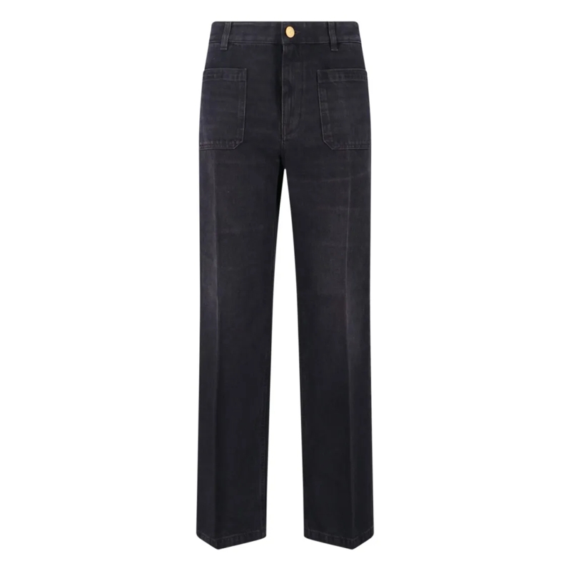 Seafarer Straight Cut Black Jeans With Five-Pocket Design Black | Jeans