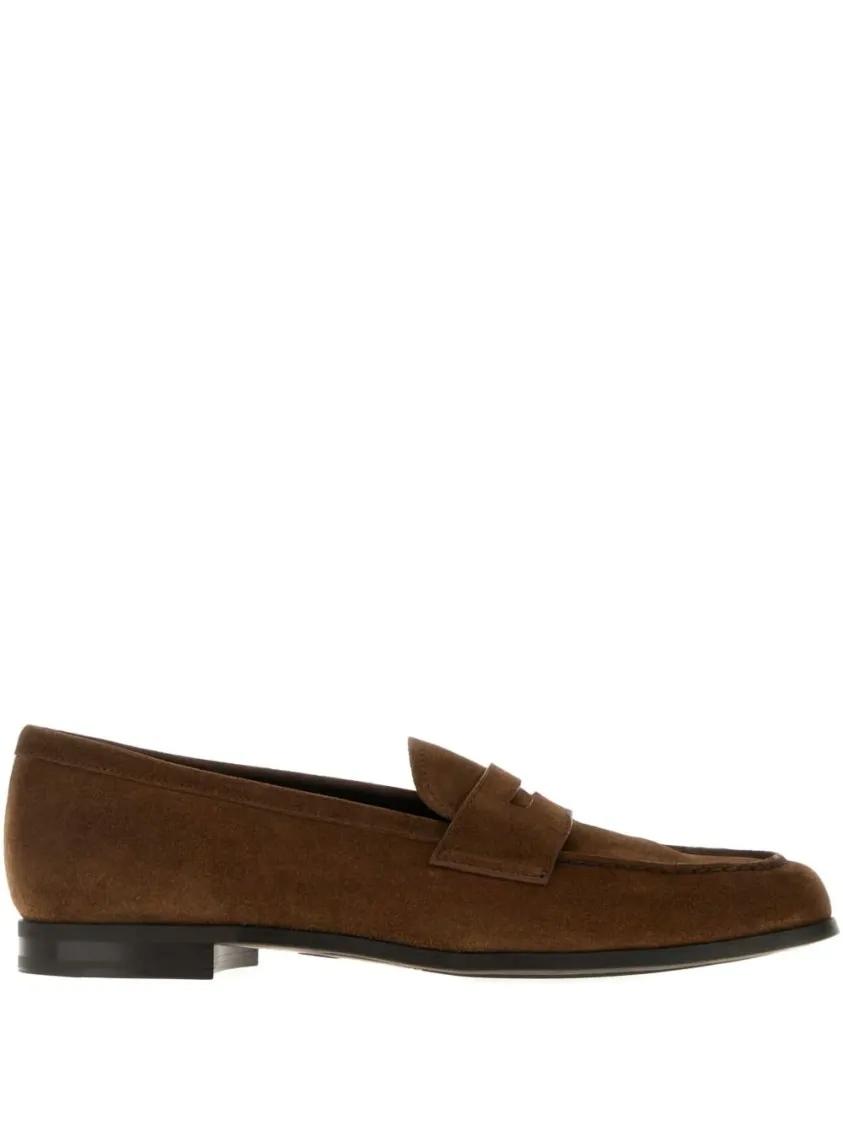 Church's Brown Suede Natalie Loafer With Nubuck-Finish Leat Black ...