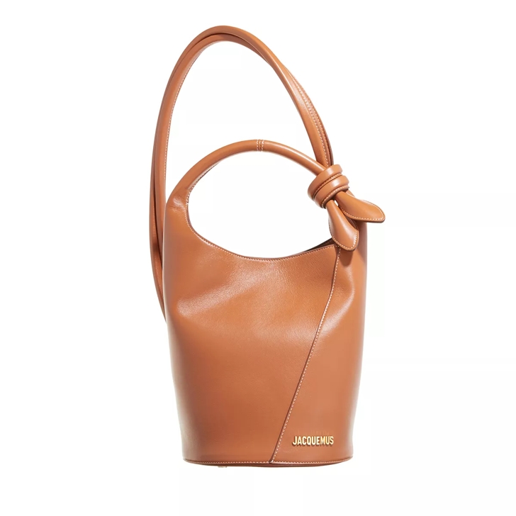 Jacquemus Le Petit Tourni Brown Bucket Bag