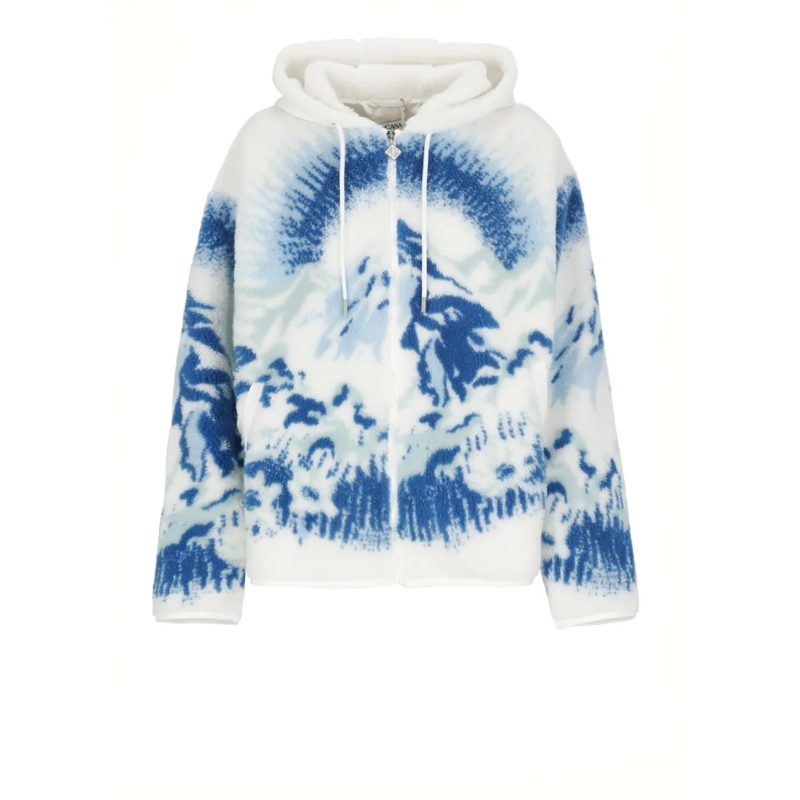 Casablanca Plush White Hoodie White