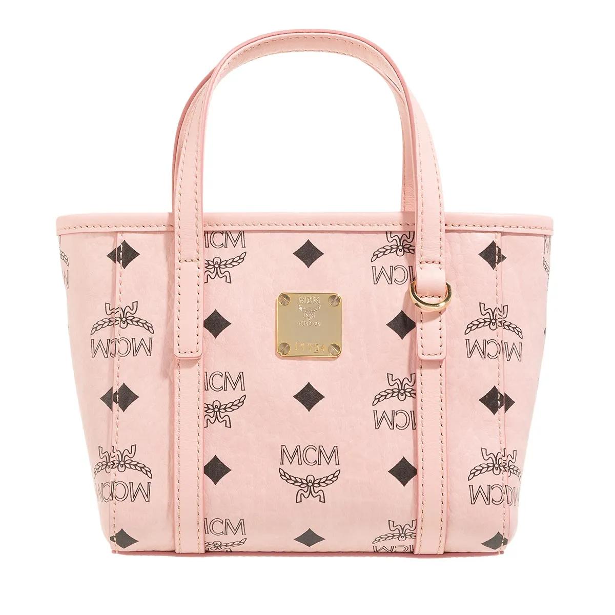 MCM Mcm Toni Shopper Soft Pink | Mini Tas