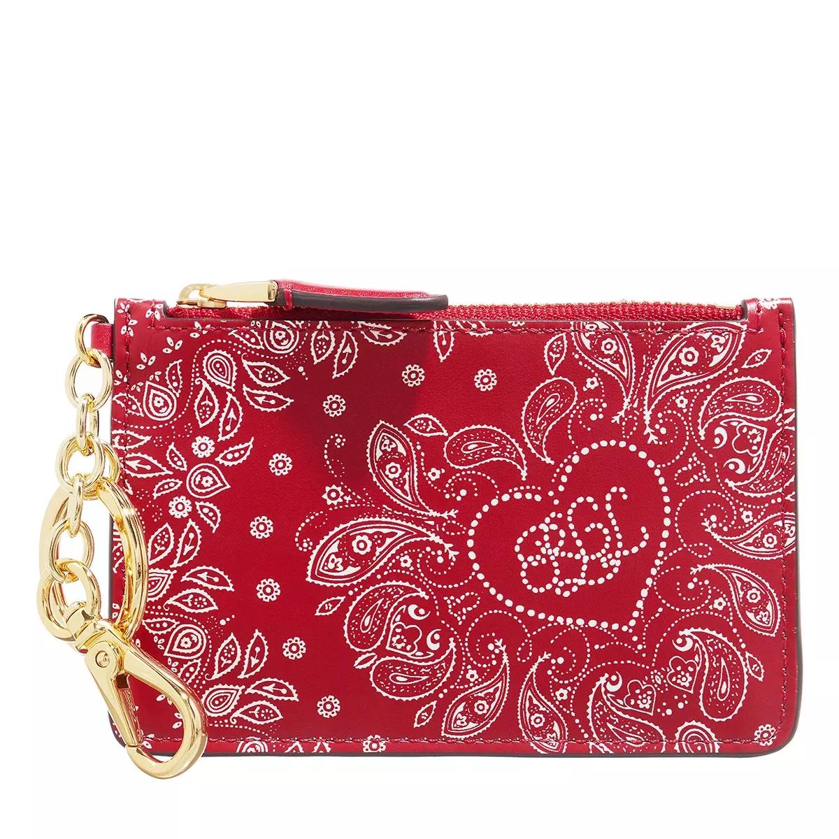 Lauren Ralph Lauren Zip Card Case Small Red Bandana Print/Rl2000 Red ...