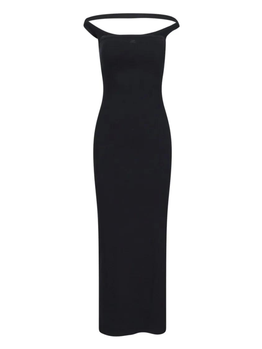 Courrèges Black Hyperbole 90S Dress Black