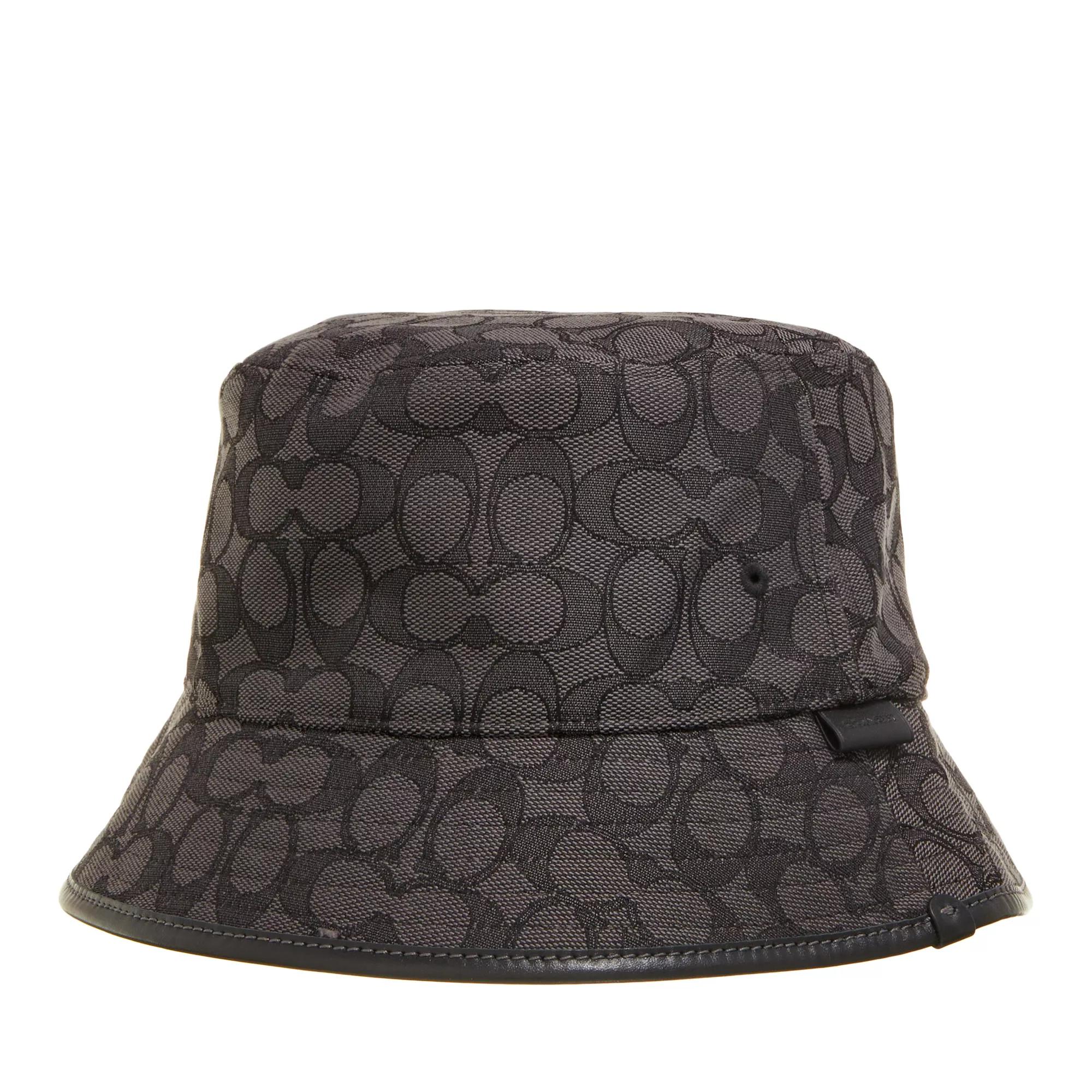 Coach Signature C Jacquard Bucket Hat Charcoal | Hoed