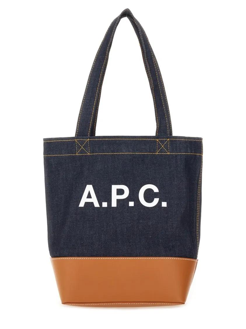 A.P.C. Axel Small Tote Bag Blue | Draagtas