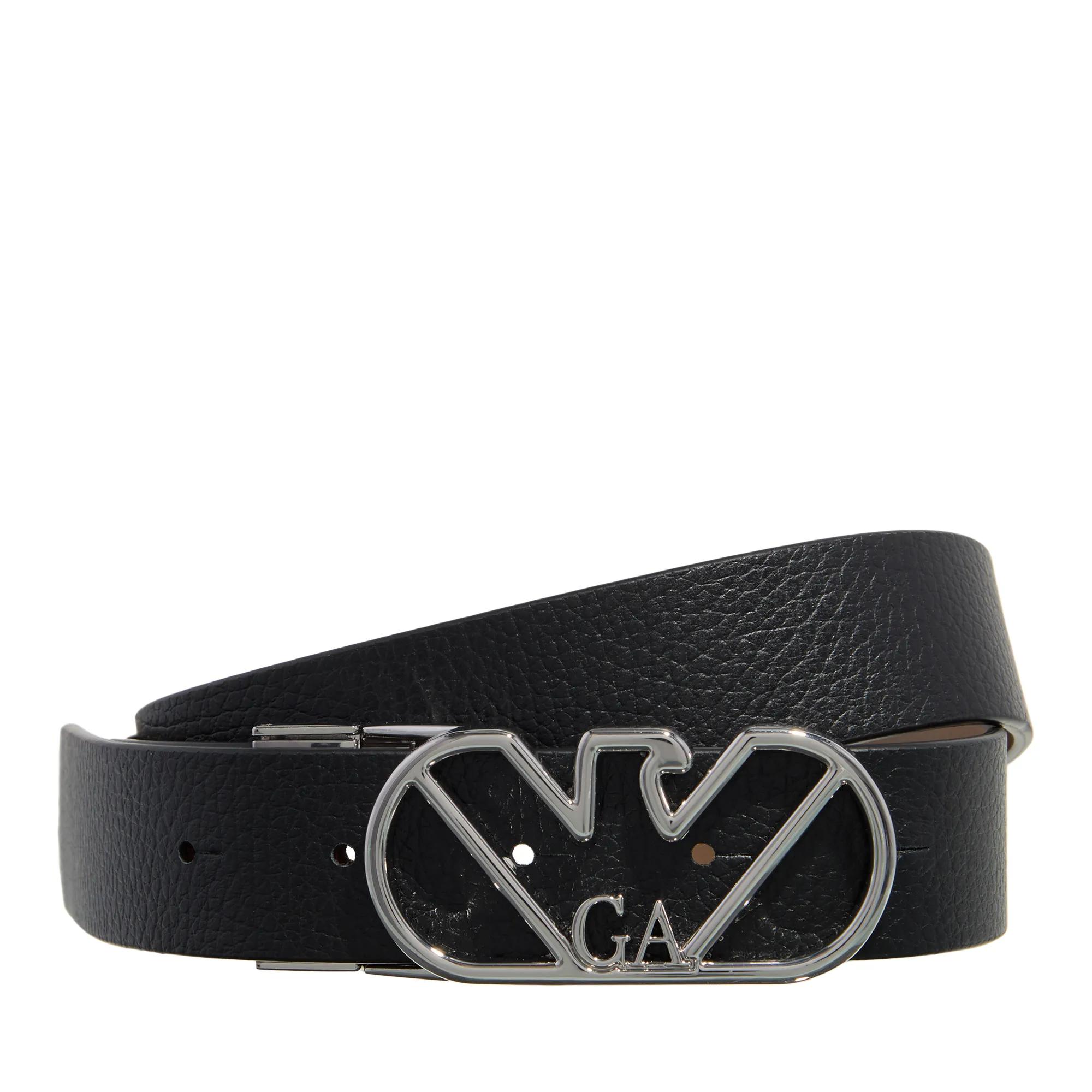Emporio Armani Women S Tongue Taupe Nero Reversible Belt