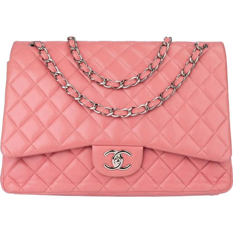 Pre-Loved Chanel Schultertasche | Chanel Quilted Lambskin Palladium ...