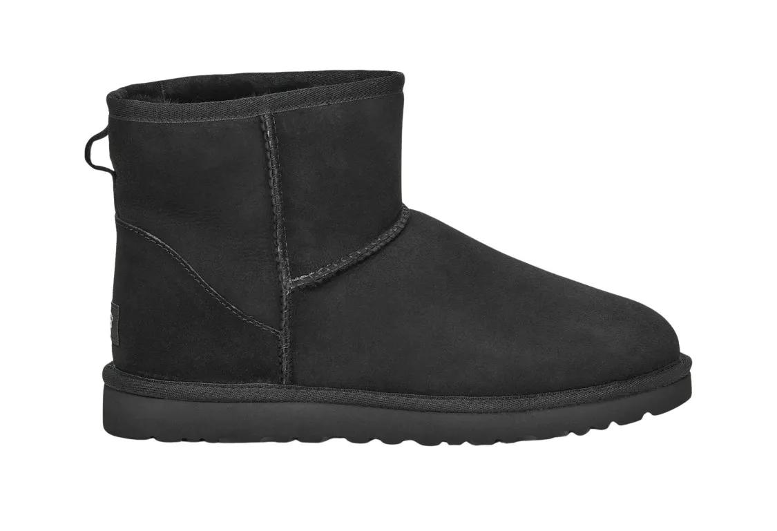UGG Mini Sheepskin And Suede Boot Black | Stiefel