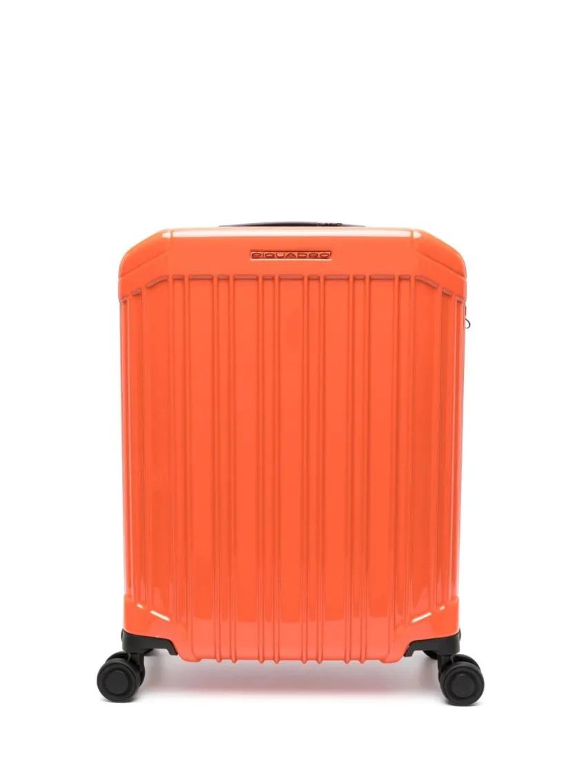 Piquadro Ultra Slim Hard-Shell Cabin Trolley Orange | Rolkar