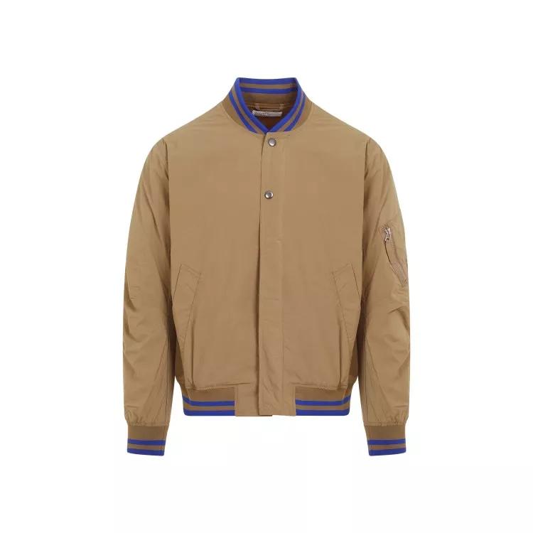 Universal Works Ns Sand Recycled Polyamide Bomber Jacket Brown