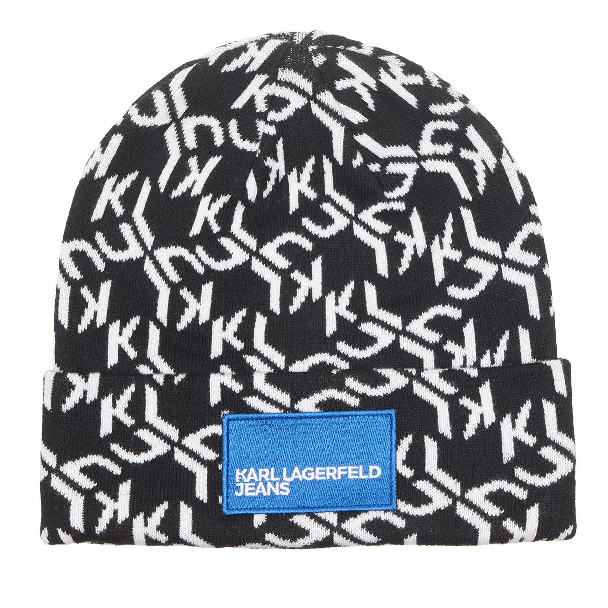 Karl Lagerfeld Jeans Monogram Aop Beanie J188 Black White Aop | Pet