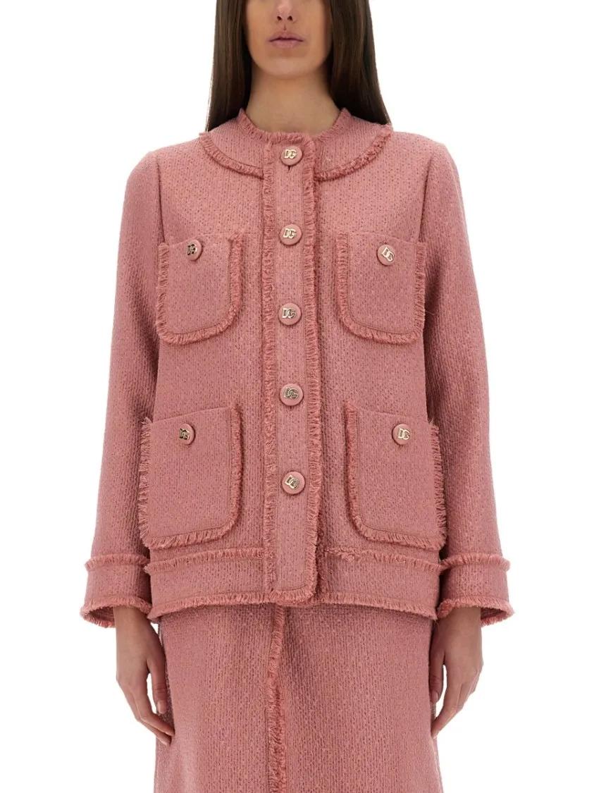 Dolce&Gabbana "Rachel" Single-Breasted Jacket Pink | Übergangsjacke