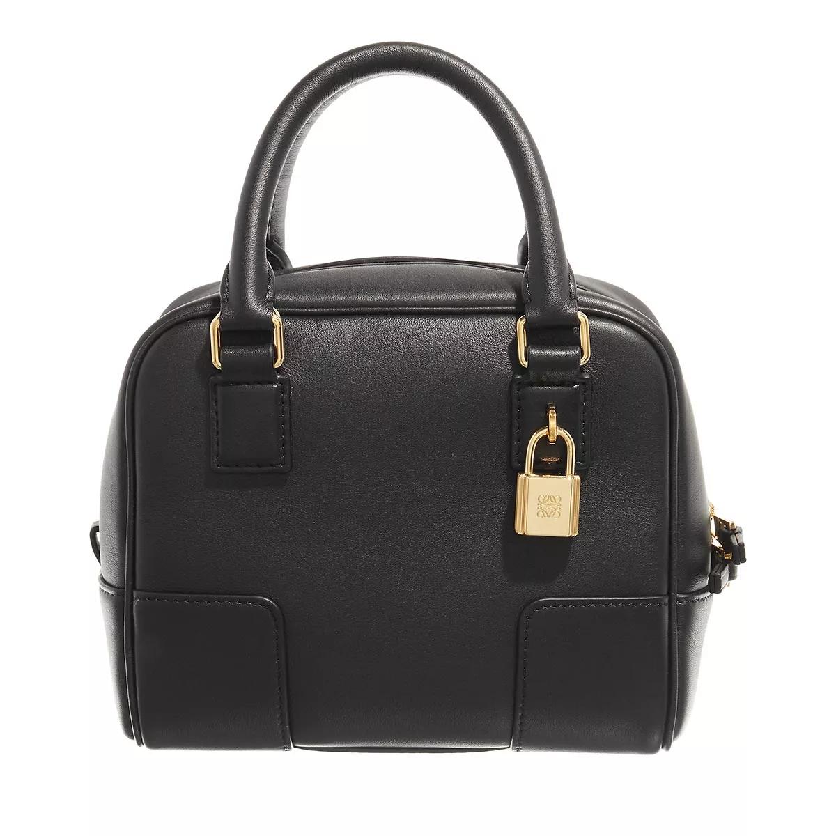 Loewe Amazona Square Nappa Handbag Black | Sac de bowling