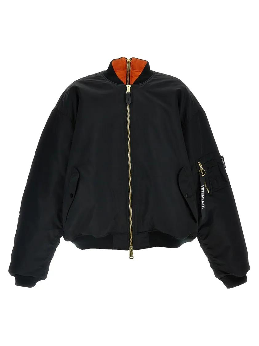 Vetements 'Alpha Industries Edition' Reversible Bomber Jacke Black ...