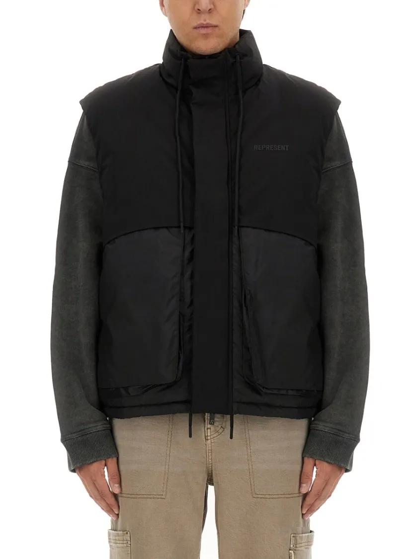 Represent Padded Vest Black | Daunenjacke
