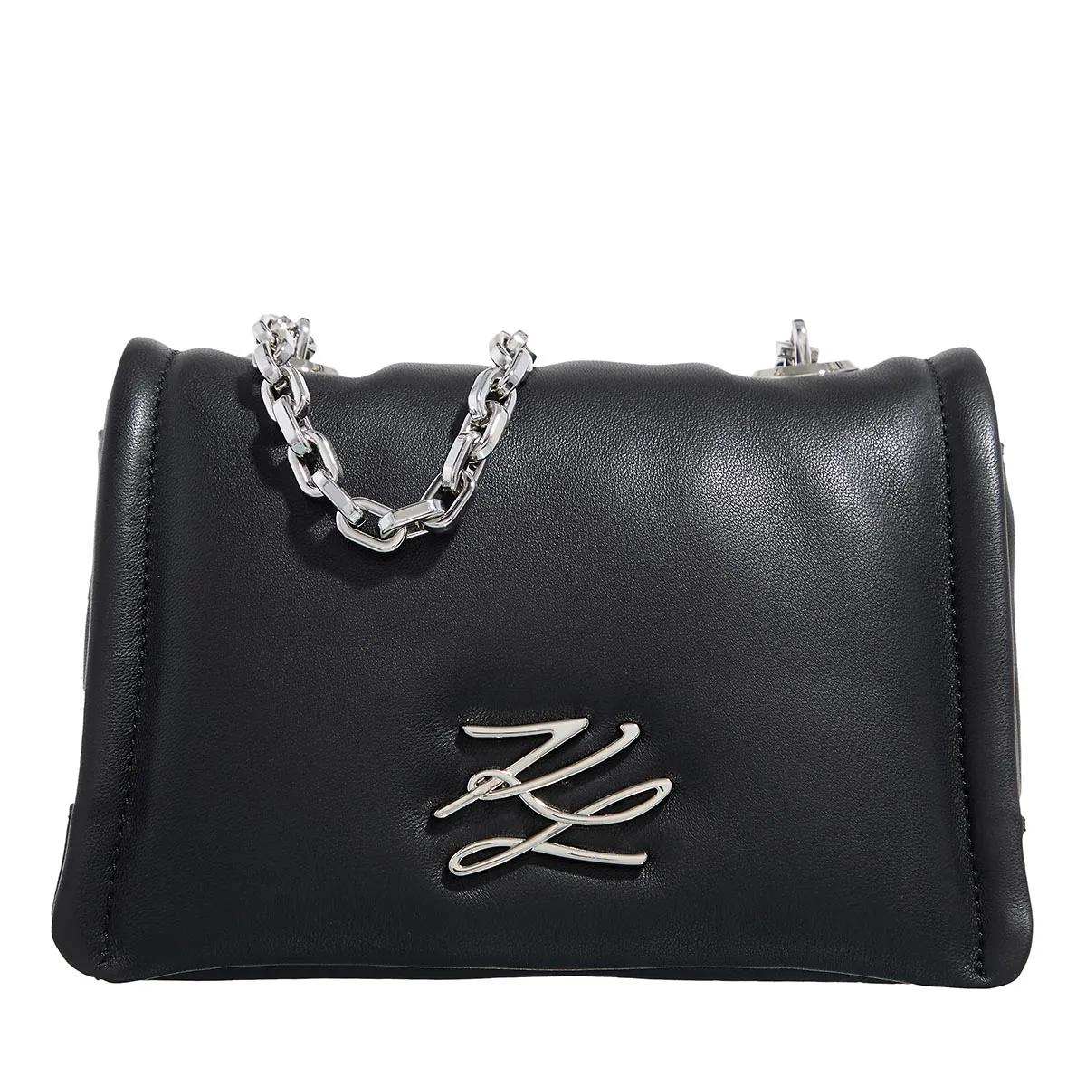 Karl Lagerfeld K/Autograph Sp Puffy Cb Black-Nickel | Crossbody Bag