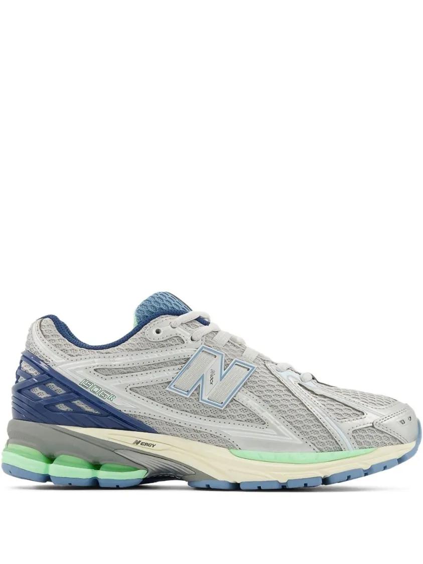 New Balance Dynamic Silver-Tone Mesh Sneakers With Padded Coll Grey ...